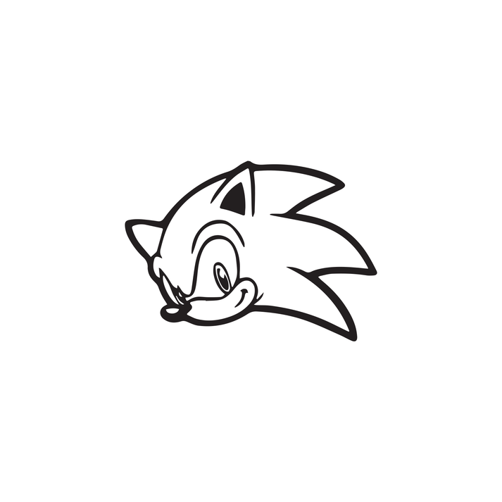 Sonic the Hedgehog Outline Decal – Goodall Vinyl