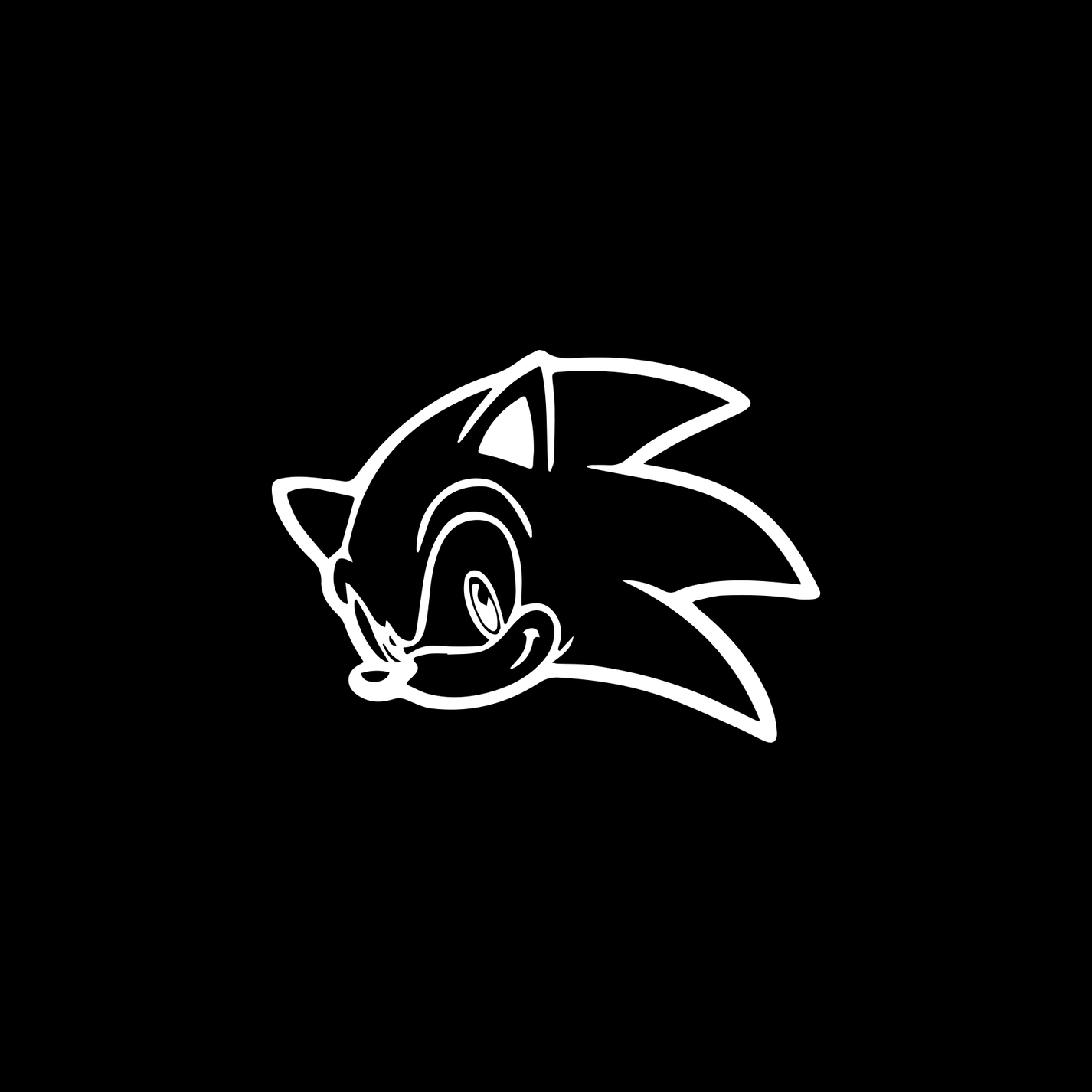 Sonic the Hedgehog Outline Decal – Goodall Vinyl